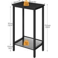 Tall Side Table, Industrial End Telephone Table with Adjustable Mesh ...