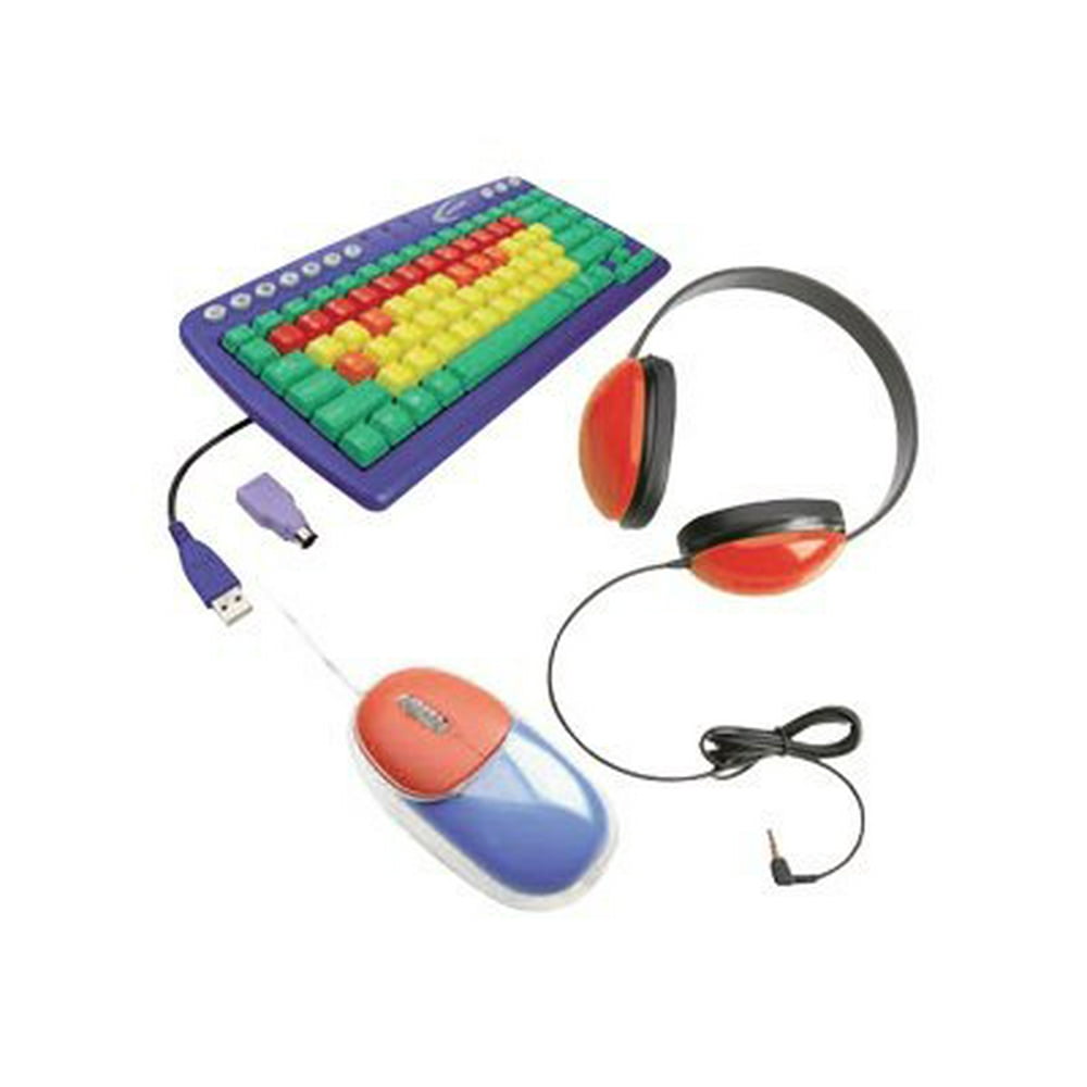 Califone Kids Computer Package - Keyboard and mouse set - PS/2, USB ...
