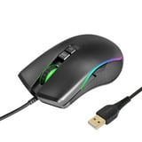 onn. 100027827 RGB Wired Adjustable DPI Gaming Mouse with LED Lighting ...