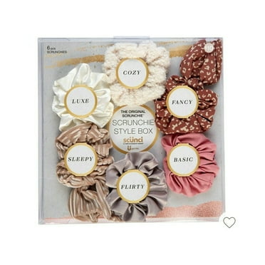 The Original Scrunchie Six Days of Scrunchies Fashion Gift Set Includes ...