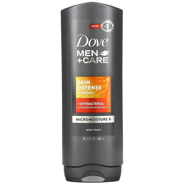 Dove, Men+Care, Skin Defense Hydrating Body Wash, 18 fl oz (532 ml ...