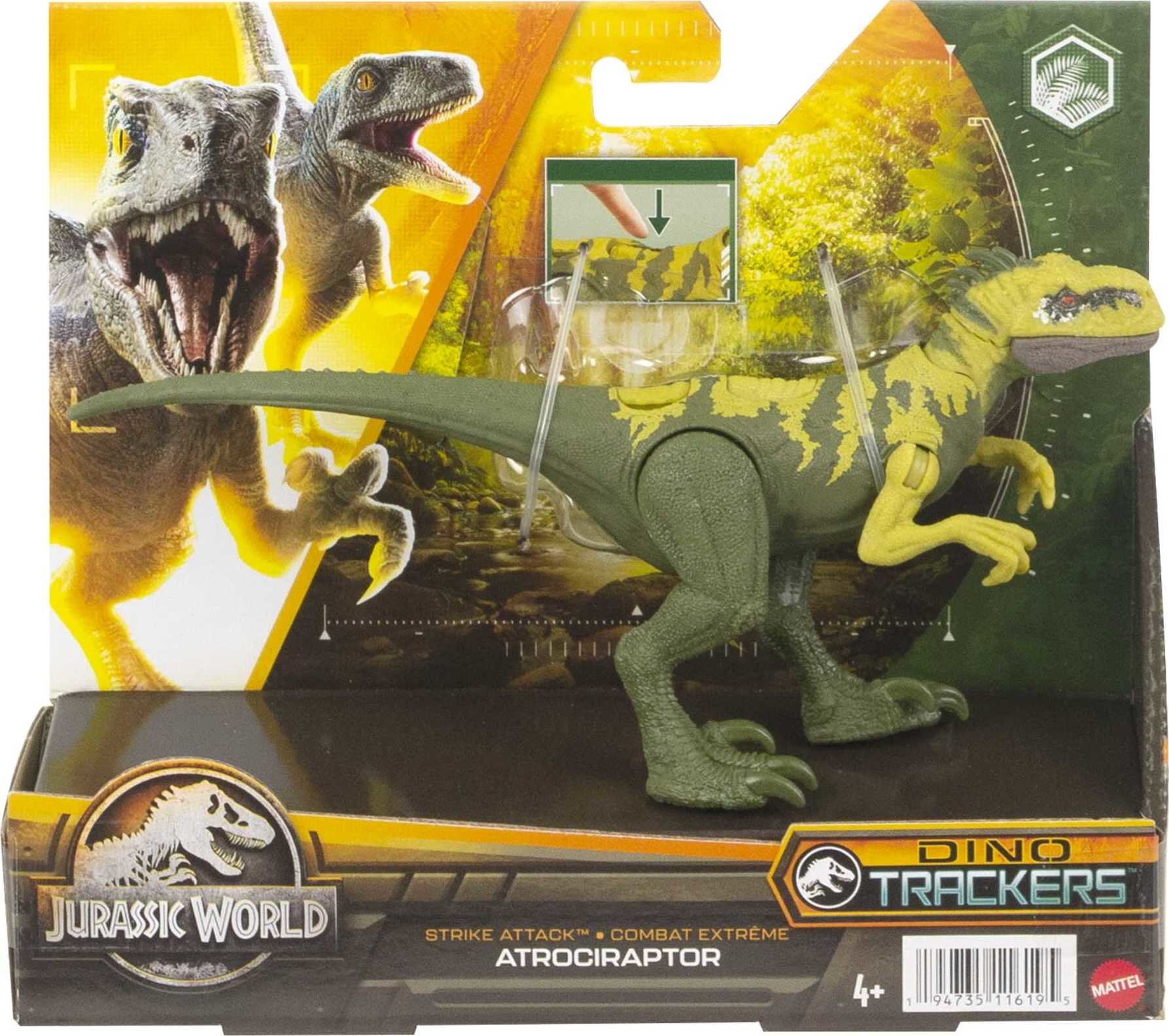 Jurassic World Strike Attack Atrociraptor Dinosaur Action Figure ...