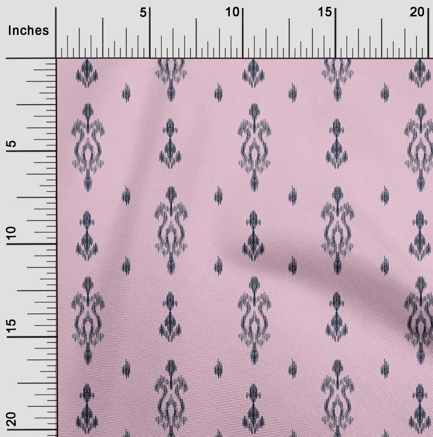 oneOone Viscose Jersey Fabric Arrow & Paisley Ikat Print Fabric BTY 60 ...