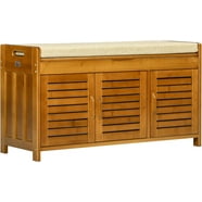 ARKANTOS Fluted Shoe Benches for Entryway with Storage Cushion and 2 ...