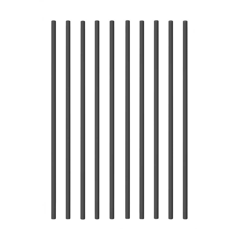 Deckorators Classic Round Aluminum Balusters, 10-Pack, 26 in. Matte ...