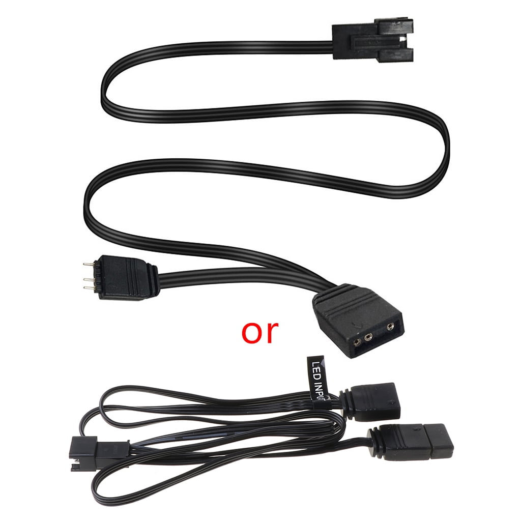 ARGB 5V 3 Pin Extension Cable AURA MSI Motherboard Splitter Adapter for ...