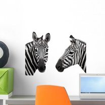 Zebra Wall Decal Sticker by Wallmonkeys Vinyl Peel and Stick Graphic ...