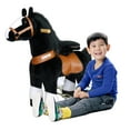 PonyCycle Ride On Mechanical Horse With White Hoof And Black Mane N4184 ...