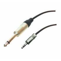 3.5mm Stereo Male to 1/4" TS Mono Male Cable - Walmart.com