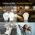 A15 LED Light Bulb 4W (40W Equivt), 2700K Warm White, Dimmable Edison ...