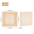 10pc Wood Painting Canvas Panels Blank Drawing Boards for Oil & Acrylic ...