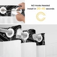 Abstract Art No Hook Shower Curtain and Snap in Liner Set, Travelling ...