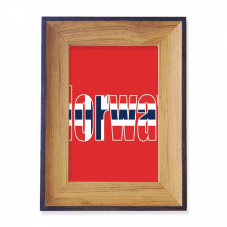 Norway Country Flag Name Photo Frame Exhibition Display Art Desktop ...