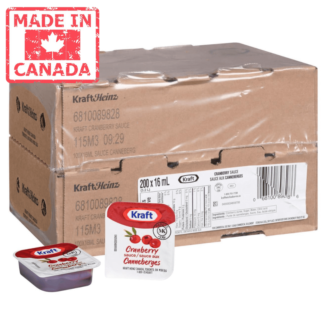 Click here for Kraft Cranberry Sauce Portions 16 Ml/0.54oz (200/C... prices