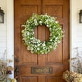 45cm Artificial Flower Wreath, Spring Summer Lifelike Floral Garland ...