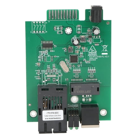 Fiber Transceiver, 1310nm Plug And Play Dual Fiber Converter Module LED ...