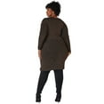 Ashley Stewart Womens Plus Size Lurex™ Bodycon Sweater Dress Bronze