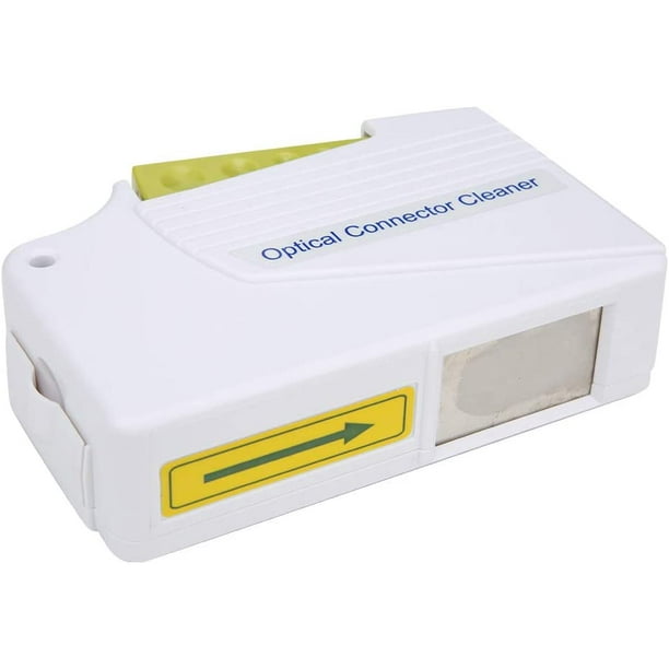Fiber connector cleaning tool end face cleaner 500+ use white optical ...