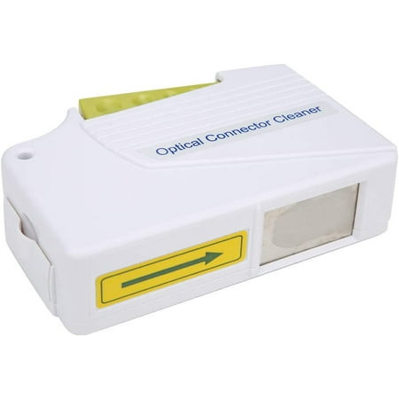 Fiber connector cleaning tool end face cleaner 500+ use white optical ...