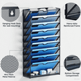Marbrasse 10-Tier Wall File Organizer – Hanging File Holder for Papers ...