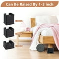 Sunifier Adjustable Height Furniture Risers, Black, 3 inches (2+1 ...