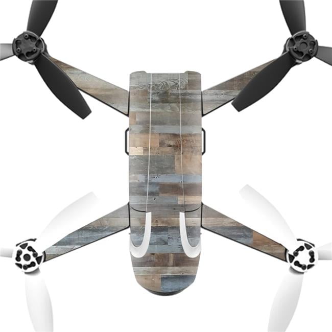 MightySkins PABEBOP2-Gray Wood Skin Decal Wrap for Parrot Bebop 2 ...
