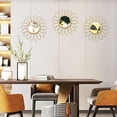 3 Pack Metal Mirrors for Wall Sunburst Wall Mirrors Home Décor ...
