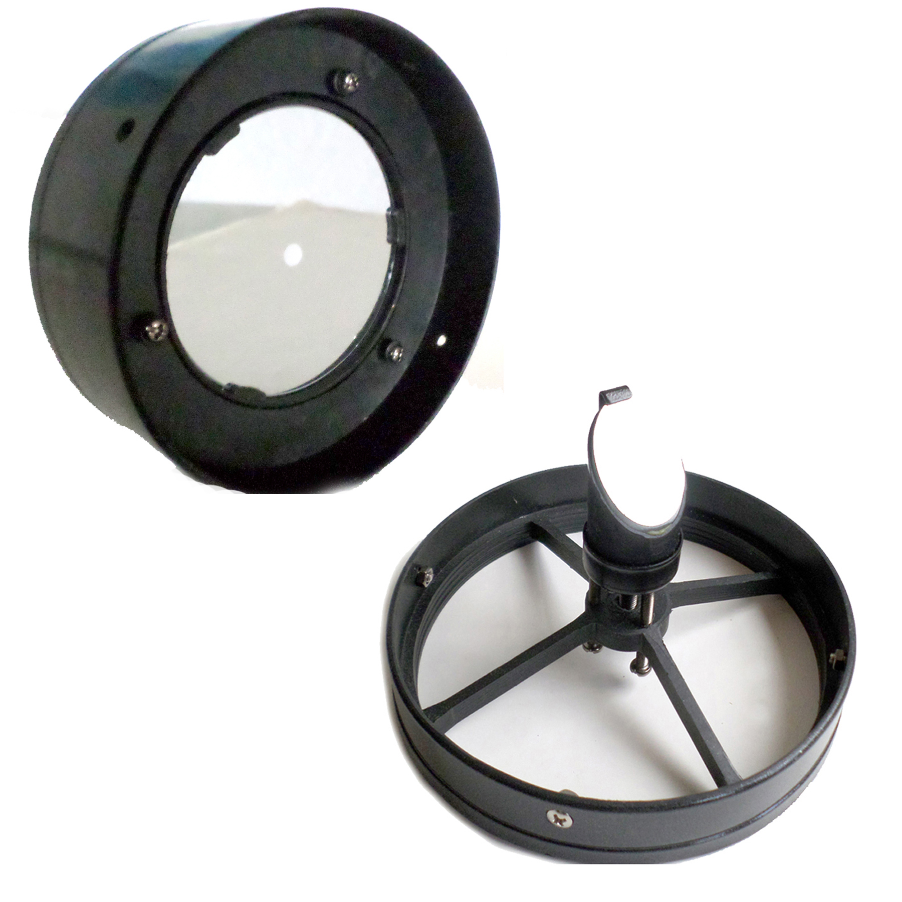 80mm Primary & 31mm X 22mm Secondary Telescope Mirror Set with Cells ...