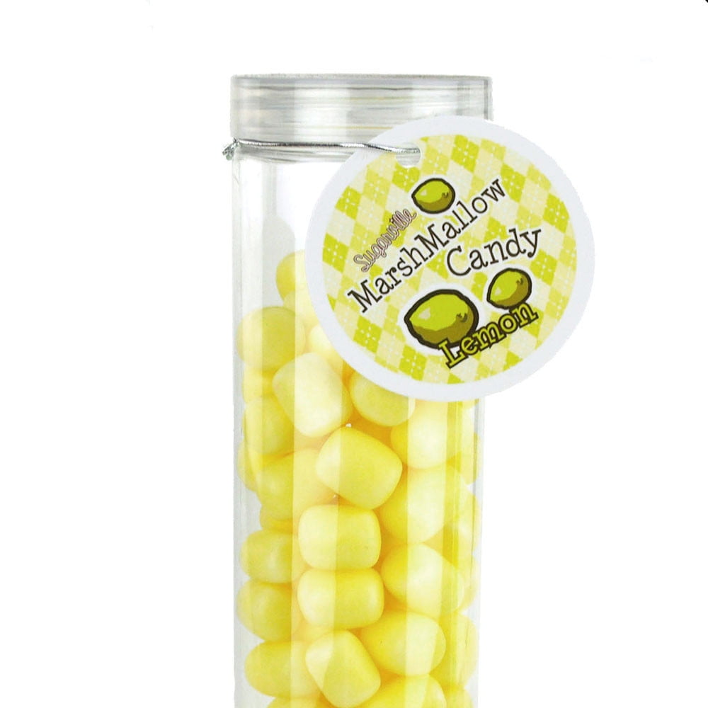 Marshmallow Candy Plastic Tube Party Favor, 200-gram, 12-Inch, Lemon ...