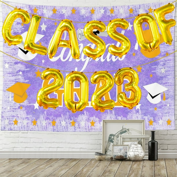 Graduation Backdrop with 2023 Balloons Class of 2023 Graduation Party ...