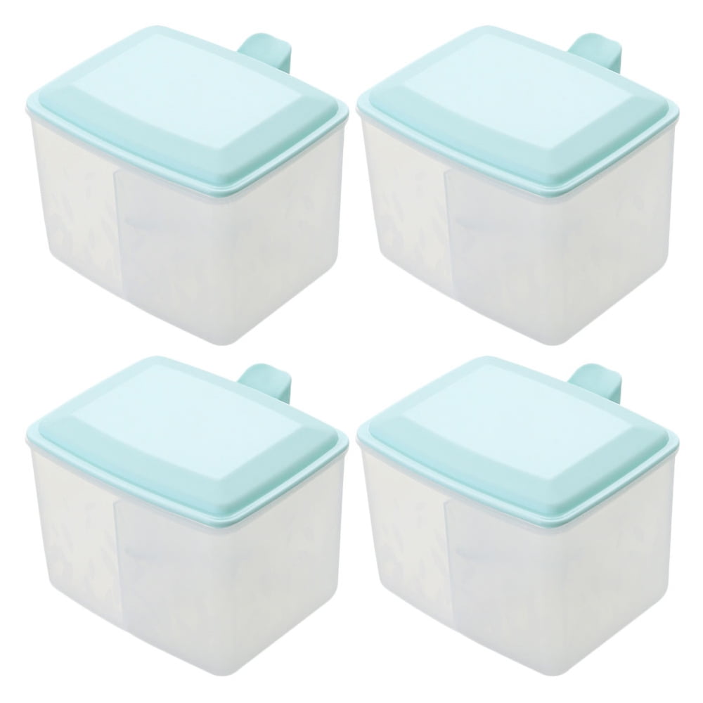 JUNWELL 4PCS Kitchen Seasoning Boxes Seasoning Spice Jars Plastic Salt ...