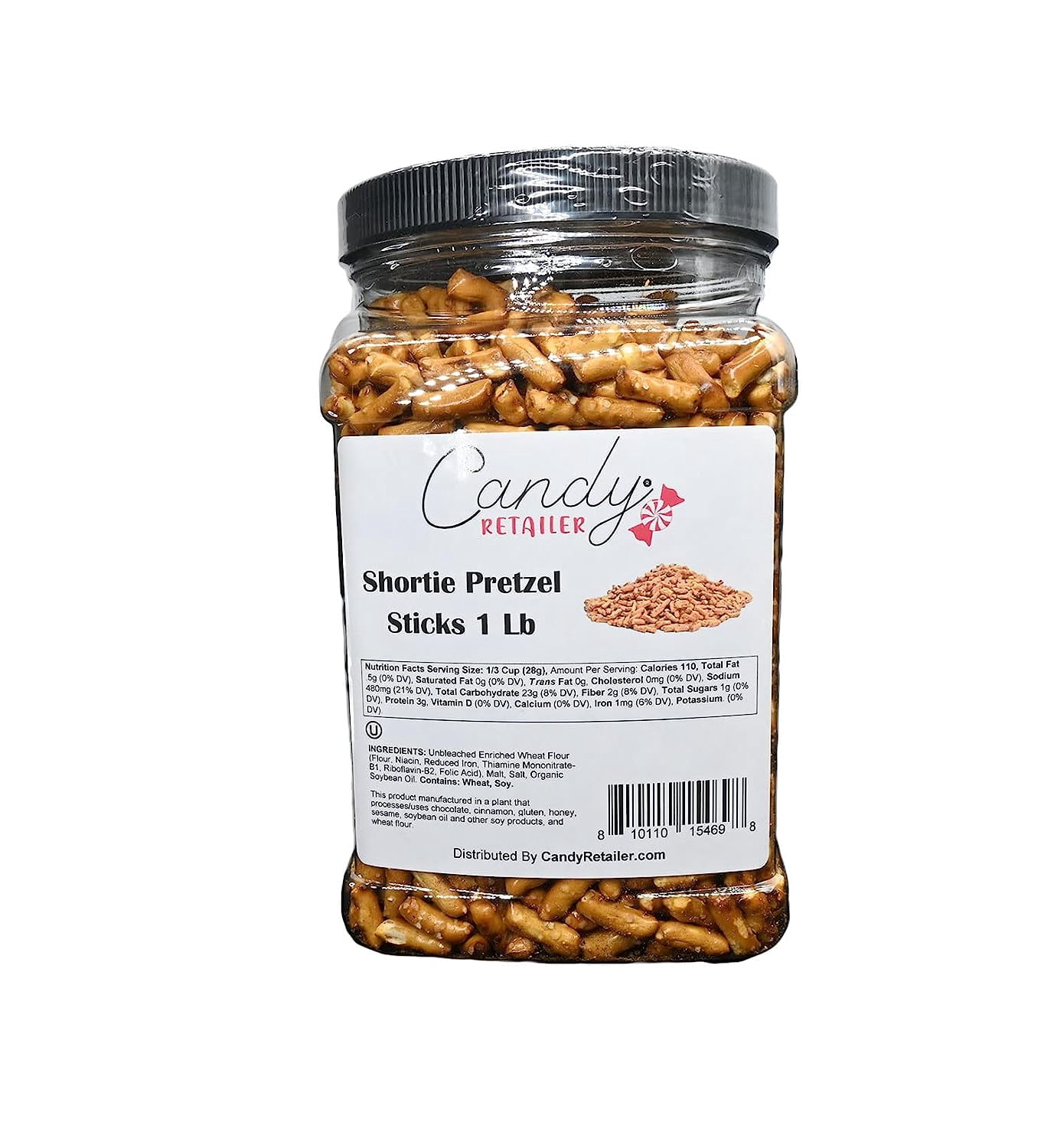 Candy Retailer Shortie Pretzel Sticks 1 Lb - Walmart.com