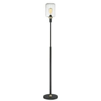 LS-83650AB/BLK-Lite Source-Tanko - 1 Light Floor Lamp-74 Inches Tall and 36.5 Inches Wide ...