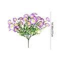 Artificial Faux Trumpet Flowers Bushes - Fake Outdoor Plants for Porch ...