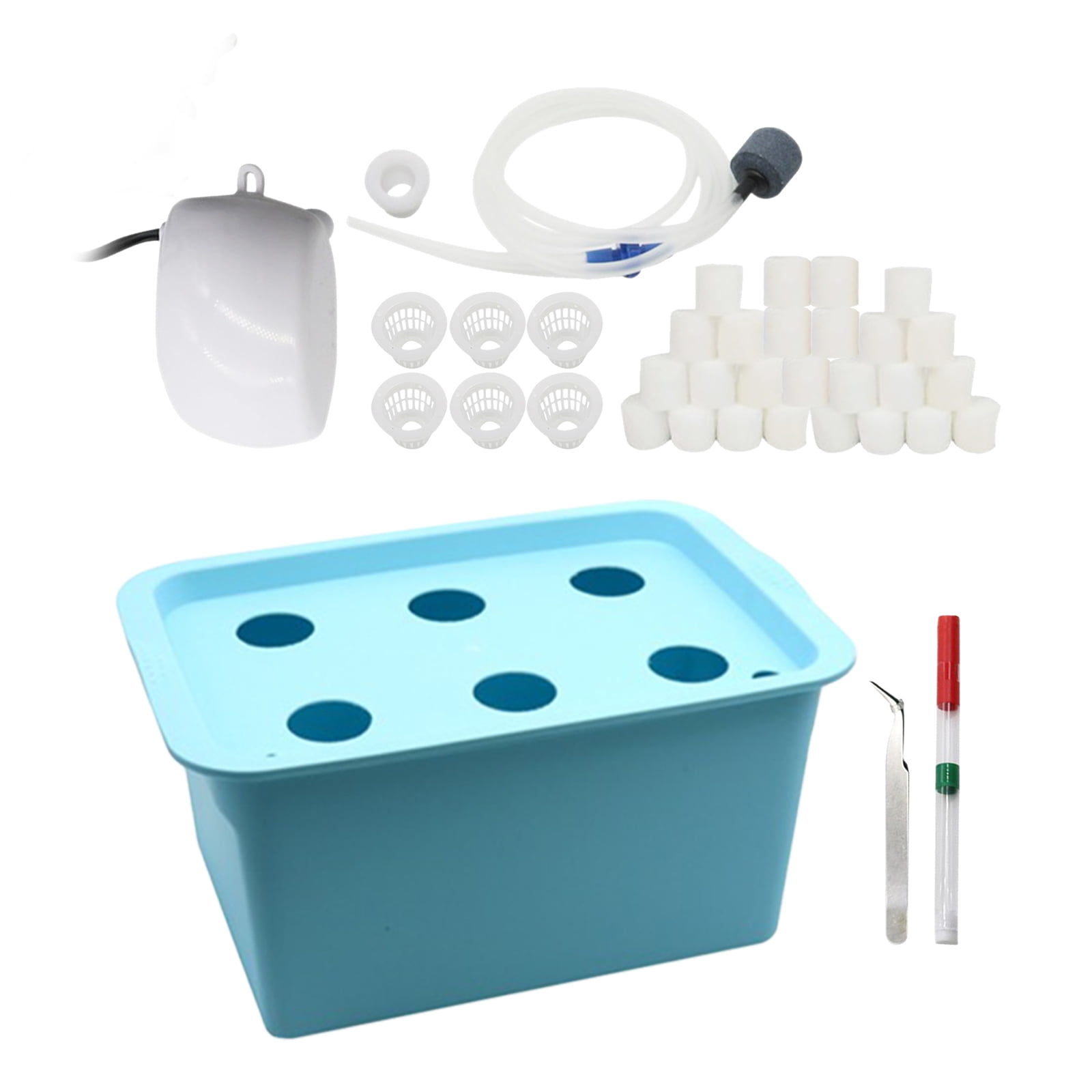 Buy Mewmewcat Hydroponics Growing System Cabinet Box 6 Holes Balcony ...