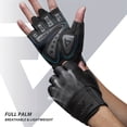1 Pair Unisex Weight Lifting Gloves with Extra Grip Full Wrist Support ...