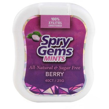 Spry Xylitol Mints, Natural Peppermint, 45 Ct - Walmart.com