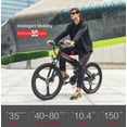 Samebike 26 inch Folding Electric Bicycle, Black/Red - Walmart.com