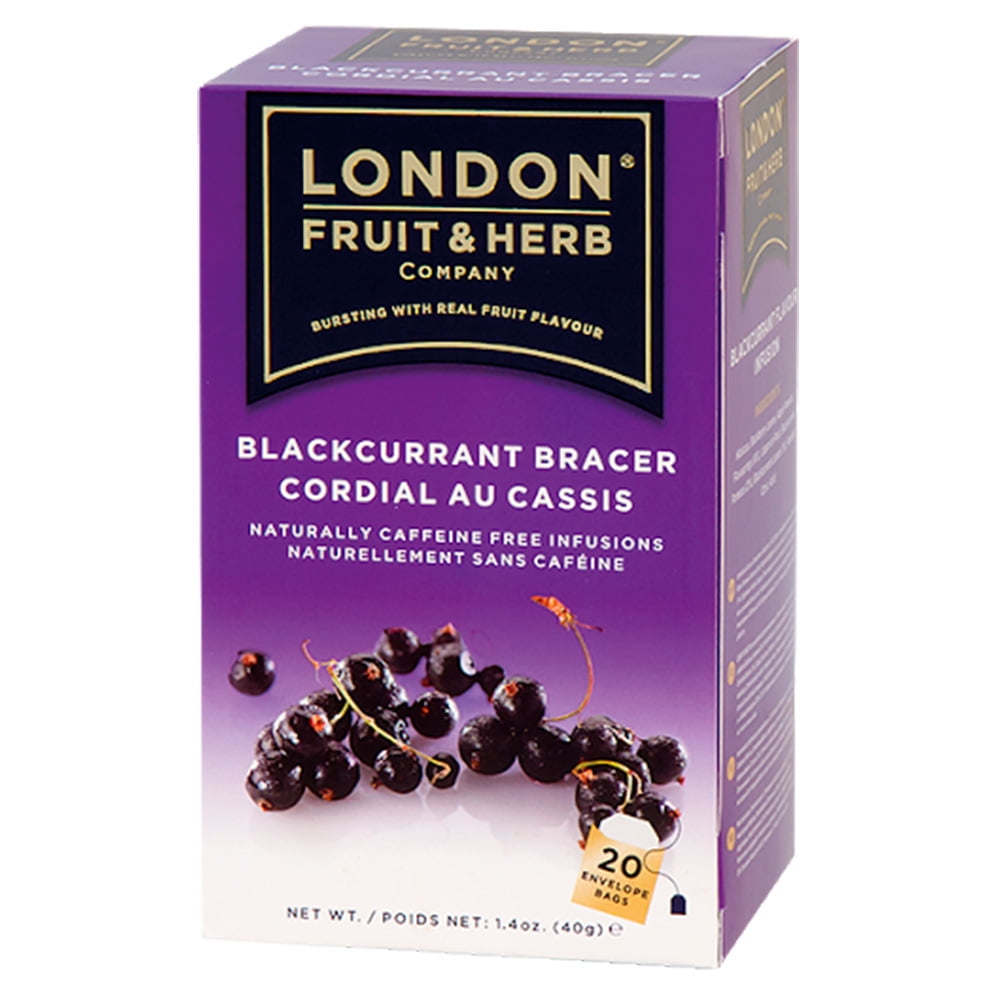 Té Black Currant Bracer London Fruit & Herb 20 tés London Caja con 20 ...