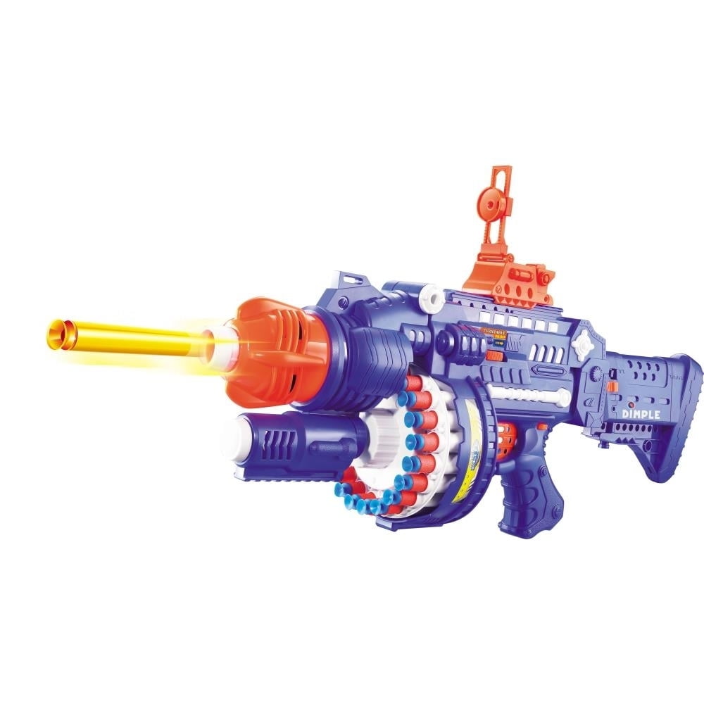 Rapid Rotating Barrel Attack Blaster with 40 Suction Tipped Foam Darts ...