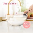 4 Pack Clear Plastic Serving Bowls 150 Oz Large Round Disposable Punch ...