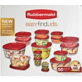 Rubbermaid Racer Red Plastic Freezer and Microwave Safe Food Storage ...