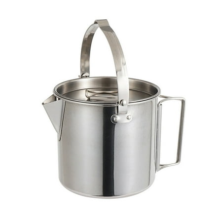 tssuouriy 1.2L Camping Kettle Hanging Pot Picnic Cooker Teapot Cooking ...