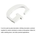 White Wood Letters 6 Inch, Wood Letters for DIY Party Projects (G ...