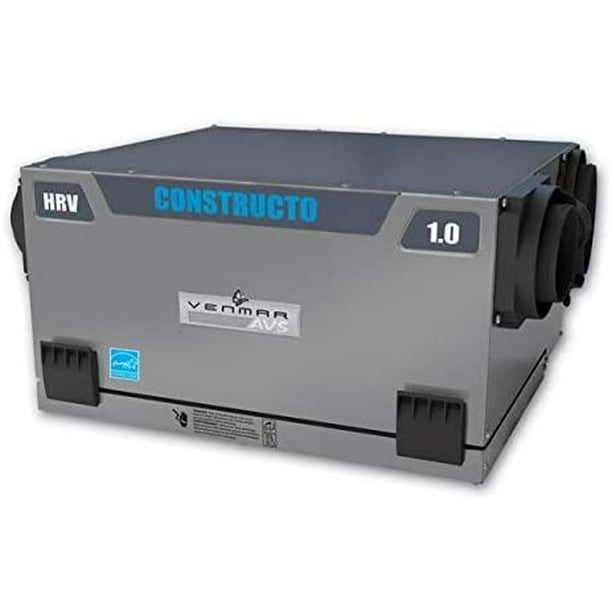 VENMAR Constructo 1.0 HRV (#41500). 98CFM, Side Ports Heat Recovery ...