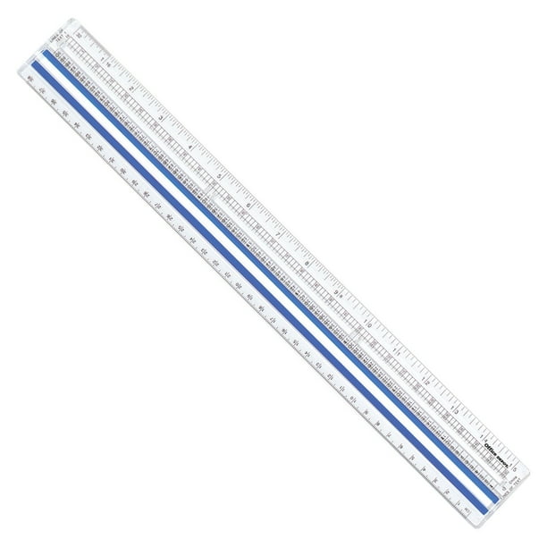 Office Depot Magnifying Ruler, 15in., Clear, 55247 - Walmart.com