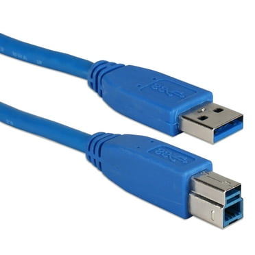 QVS 10ft DisplayPort UltraHD 4K Black Cable with Blue Connectors & Latches - Walmart.com
