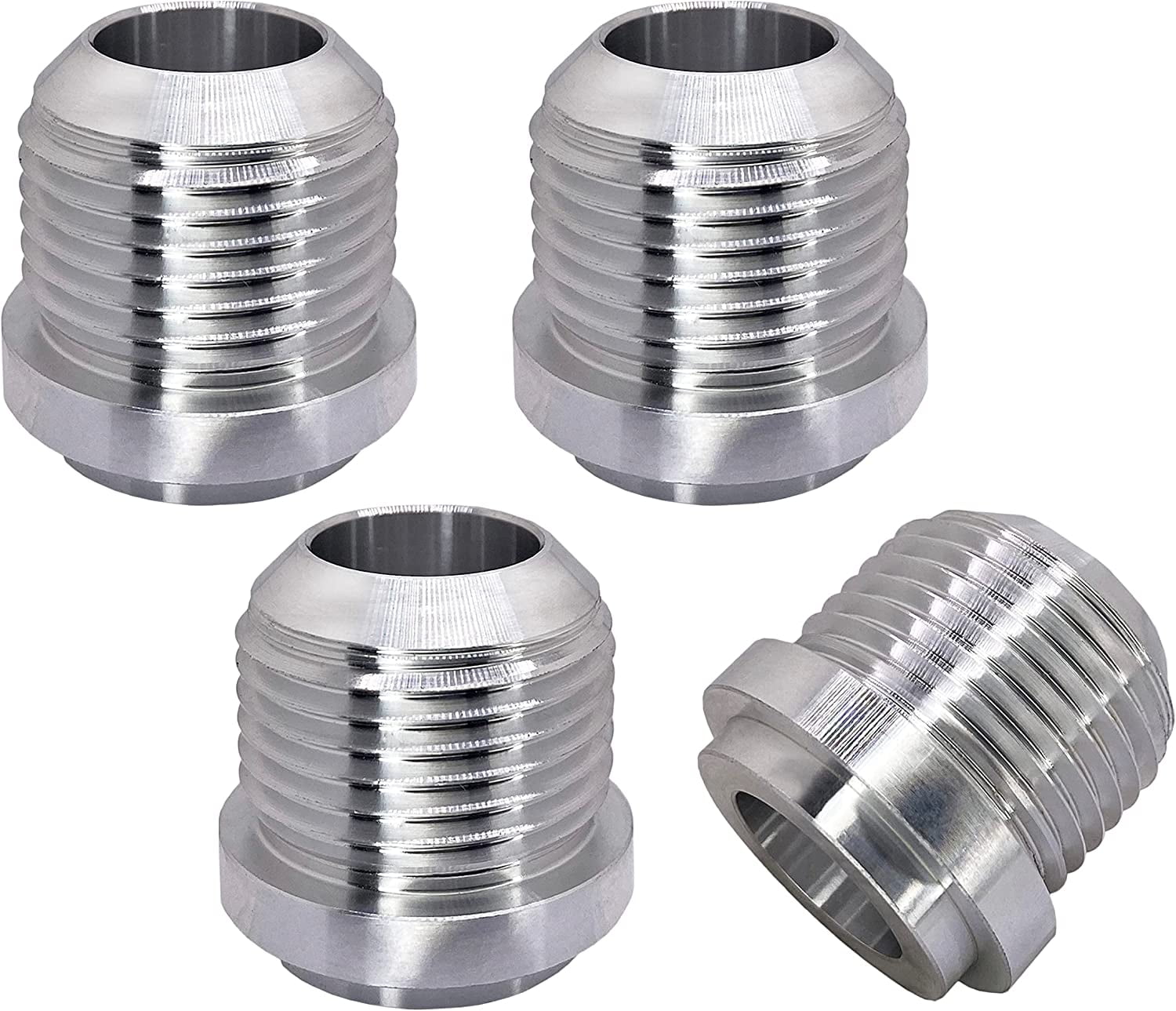 AN12 Weld On Bung Aluminum Male Flare Weldable Fuel Tank Fitting AN12 ...