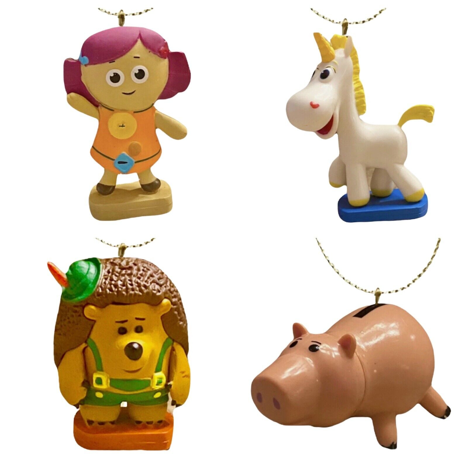 Toy Story Dolly Doll Buttercup Pricklepants Hamm 4 Ornament Figure ...