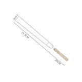 3 Pcs Stainless Steel Meat Grill U Shape Fork Outdoor Cooking Corn ...